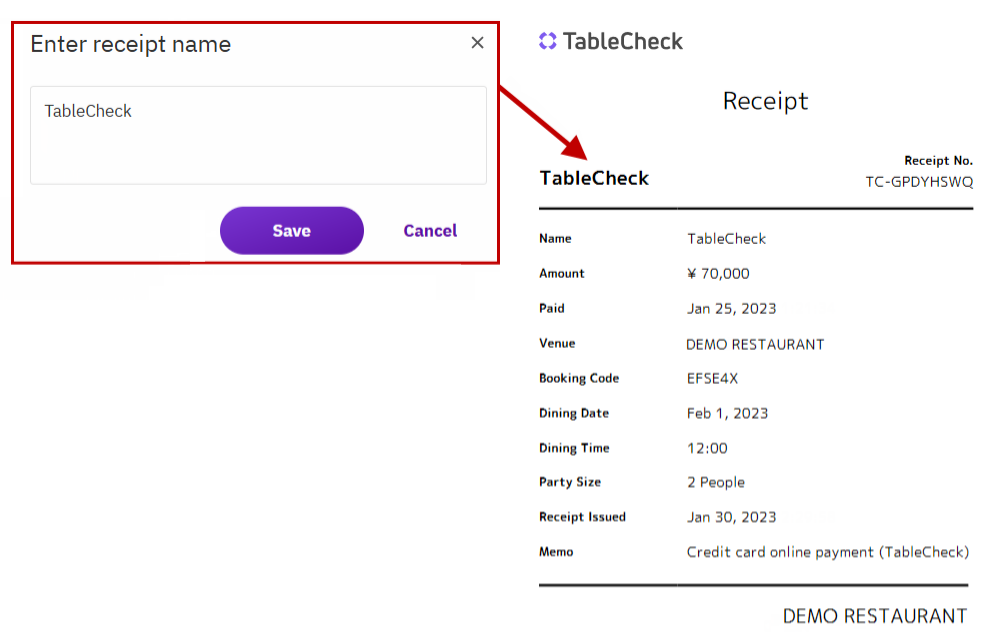 Issuing e-Receipts – Help Center for Diners