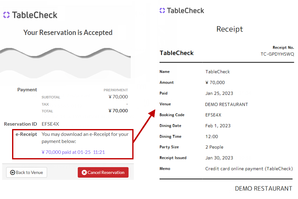 Issuing e-Receipts – Help Center for Diners